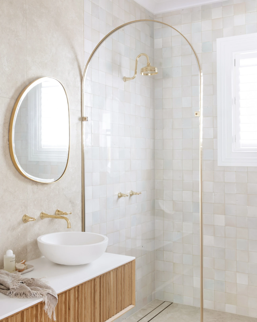 Rounded Fixed Shower Screens – Small Bathroom Renovations Perth ...